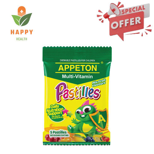 [ Exp 10/2025 ] APPETON MULTIVITAMIN PASTILLES MIX FRUIT FLAVOUR - ( 1 ...