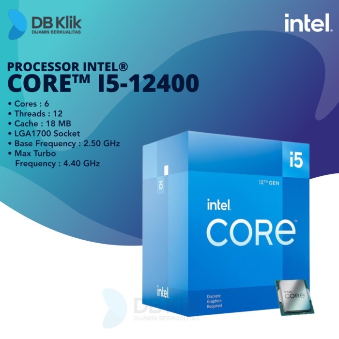 Intel® Core™ i5-12500/12400 ( 6-Core/12-Threads) Intel Processor ...