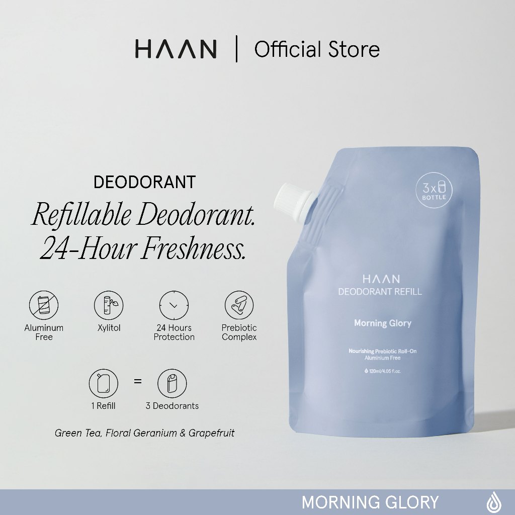 Haan Refill Deodorant New Morning Glory (120ml) | Shopee Malaysia