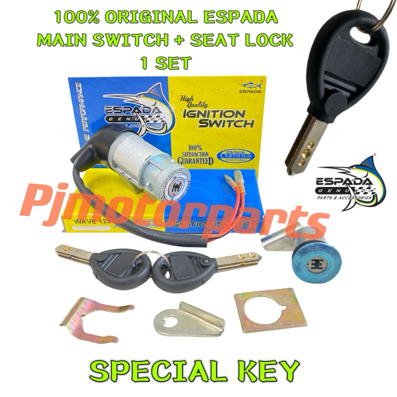 HONDA WAVE125 / WAVE 125 ( 100% ORIGINAL ESPADA ) 1 SET SPECIAL KEY ...