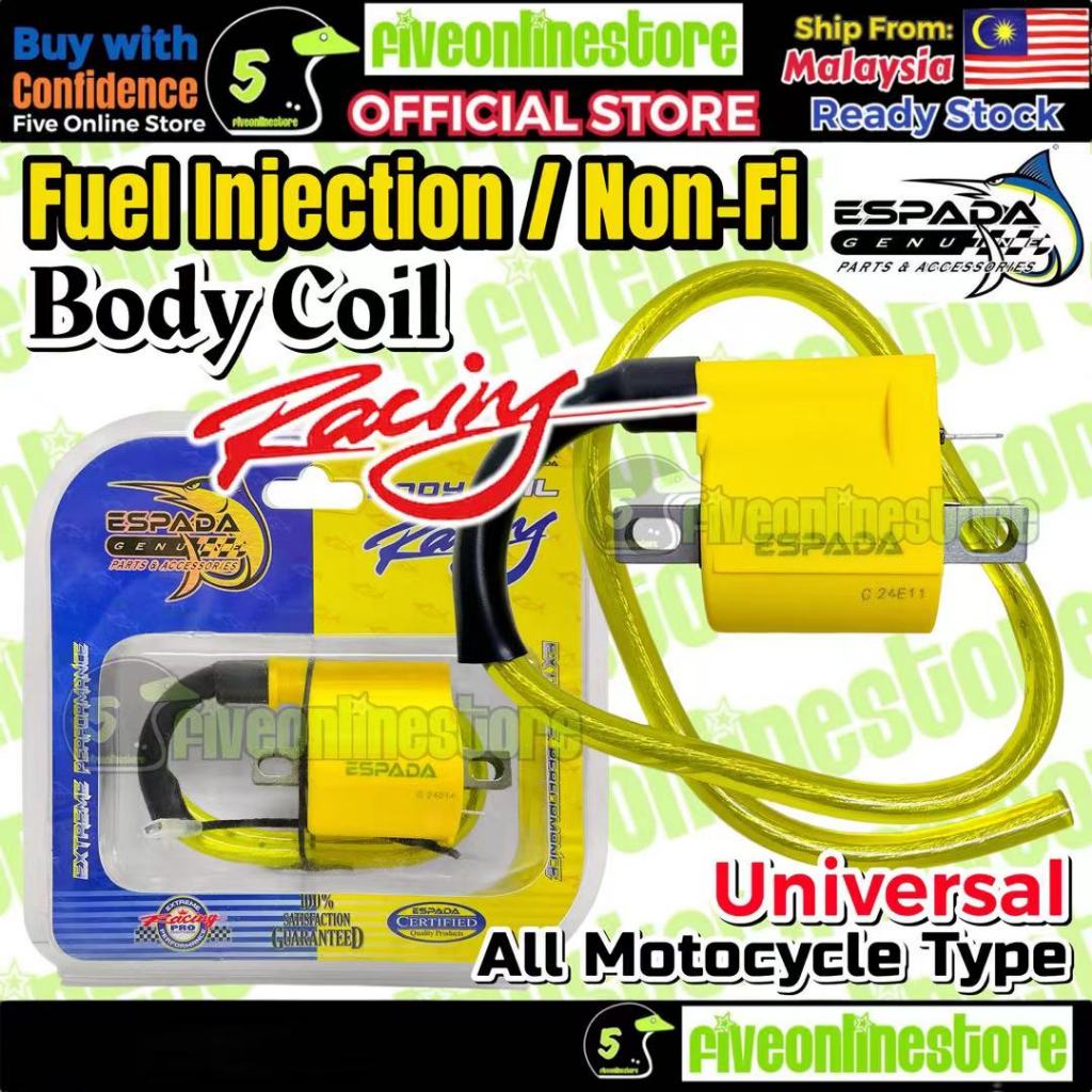ESPADA Racing Body Coil PRO & Plug Iridium / Platinum Y15ZR Y15 Y16 ...