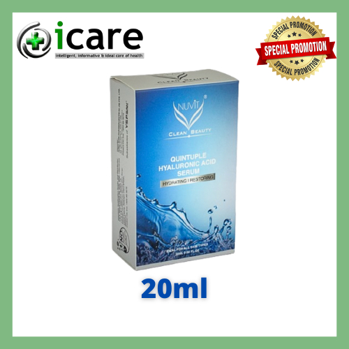NUVIT QUINTUPLE HYALURONIC ACID SERUM 20ML ( EXP DATE : 05/2026 ...