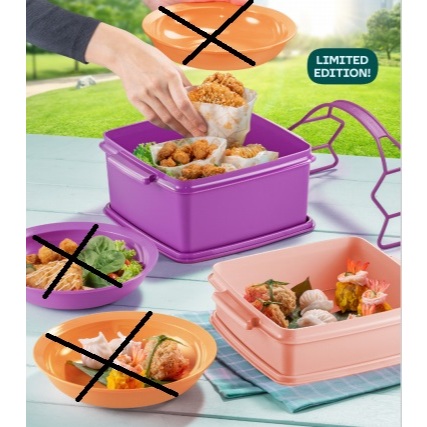 [Ready Stock]Tupperware Jumbo Goody Box 2l & 4L with Cariolier Lilac ...