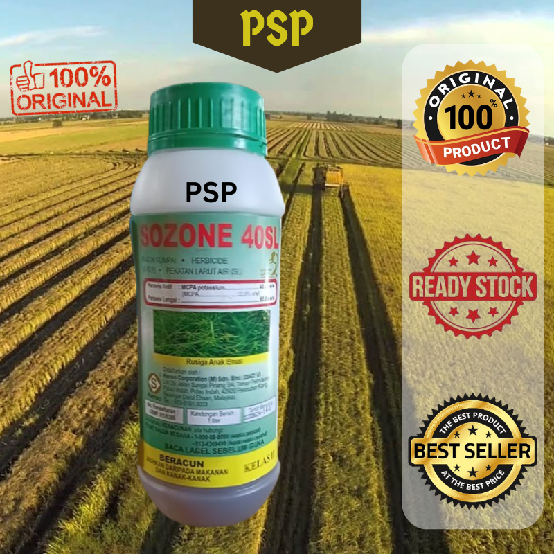 1L SOZONE 40SL KENSO / Fezone / Rumput para/ keladi agas/ Racun Rumpai ...