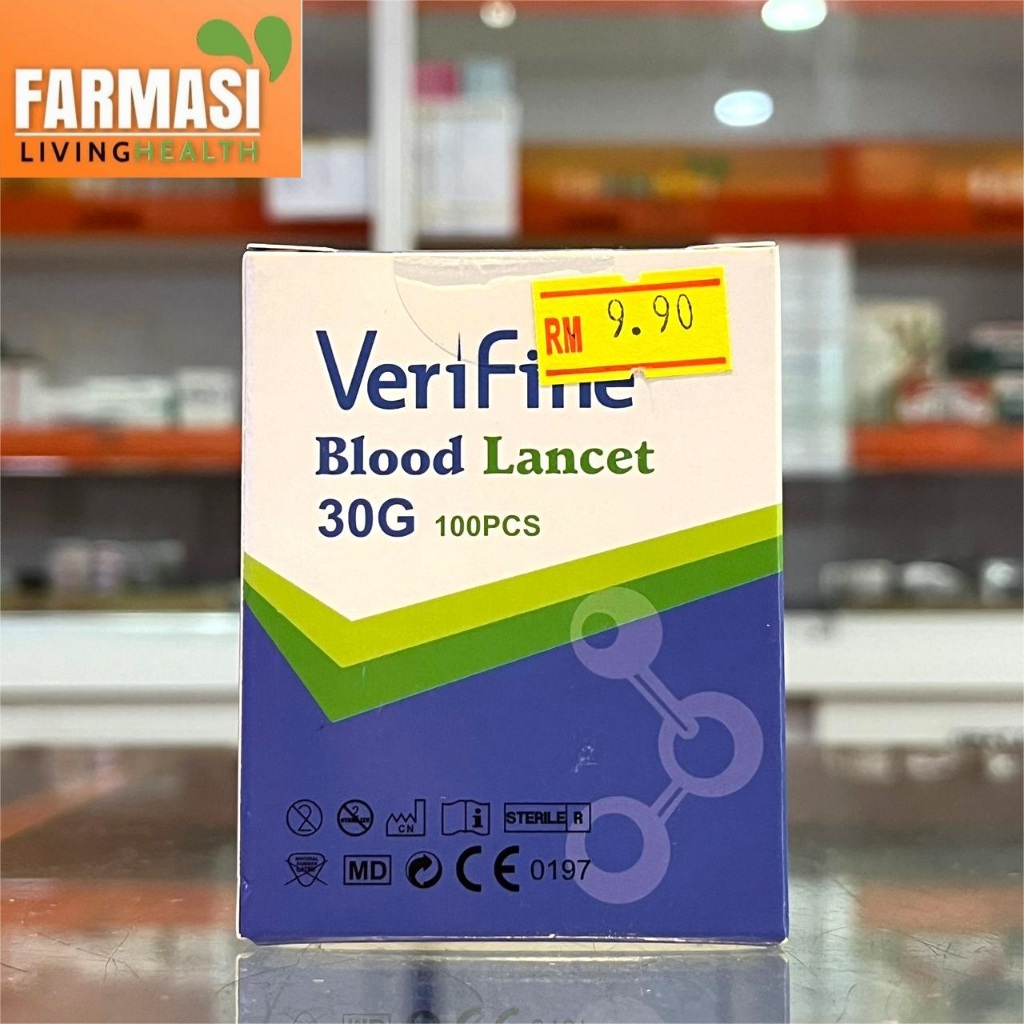 VERIFINE BLOOD LANCET 30G 100 PCS | Shopee Malaysia