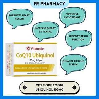 [PROMO] VITAMODE COQ10 UBIQUINOL 100MG CAPSULE 30'S. EXPIRY DATE : 09/ ...
