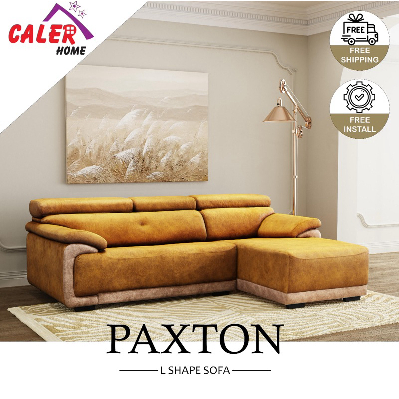 Caler Home Paxton Modern L Shape Marble Velvet Sofa | Shopee Malaysia