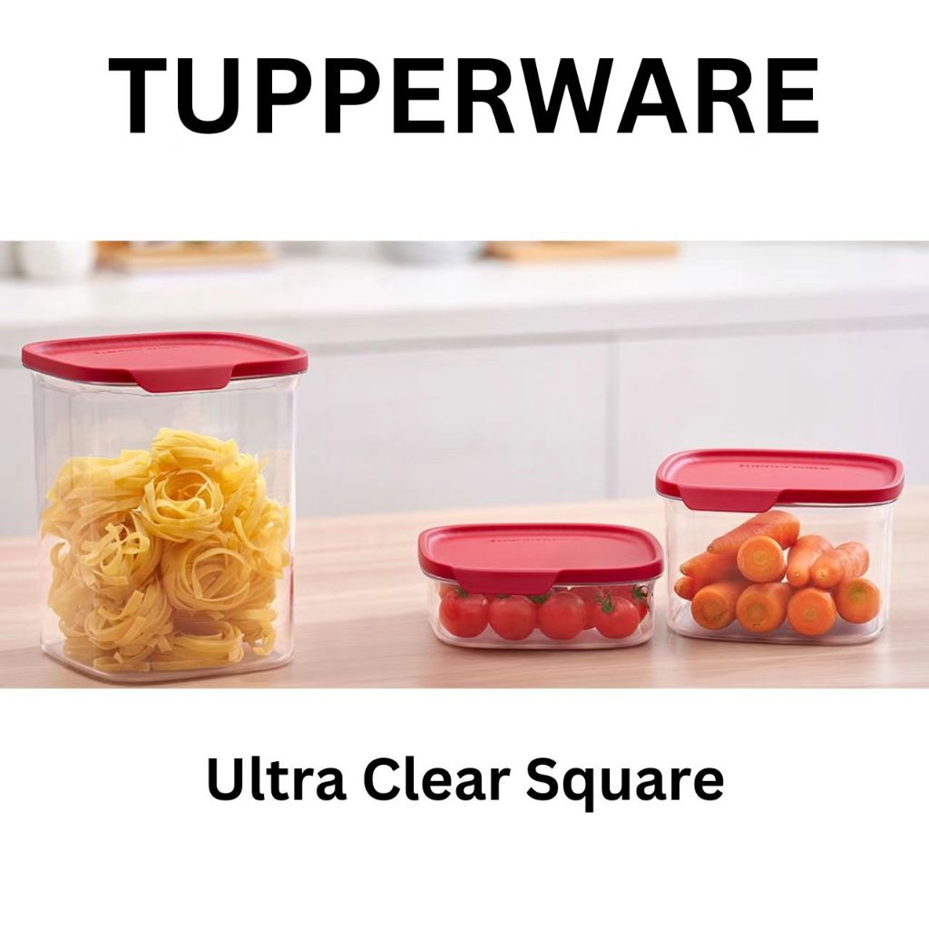 Tupperware Ultra clear SQUARE set #tupperware #Ultra #Clear #Square # ...