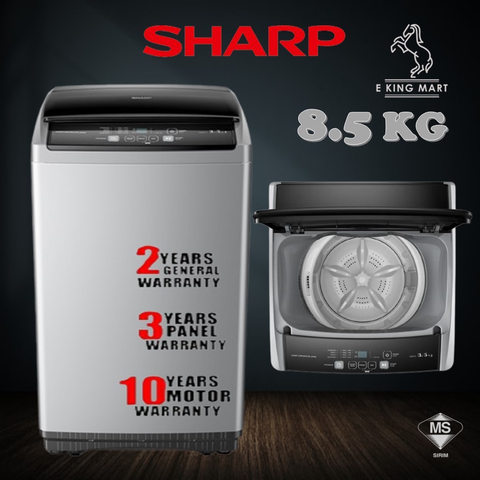 Sharp ES821X 8.5kg Top Load Fully Automatic Washing Machine Mesin Basuh ...