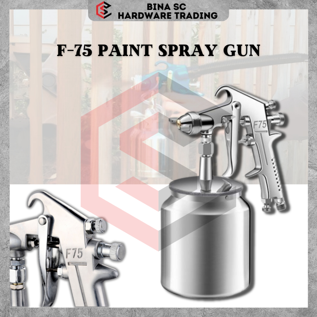 BINA 750ml OPTIMUS F75 Penyembur Cat Paint Air Spray Gun Pneumatic ...