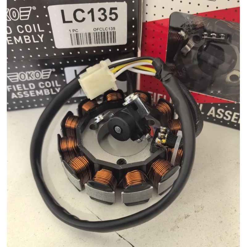 OKO YAMAHA LC135 V1- V7 FUEL COIL MAGNET COIL FIELD COIL STATOR COIL ...