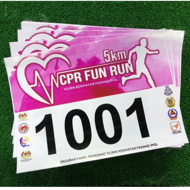bib number (marathon) | Shopee Malaysia