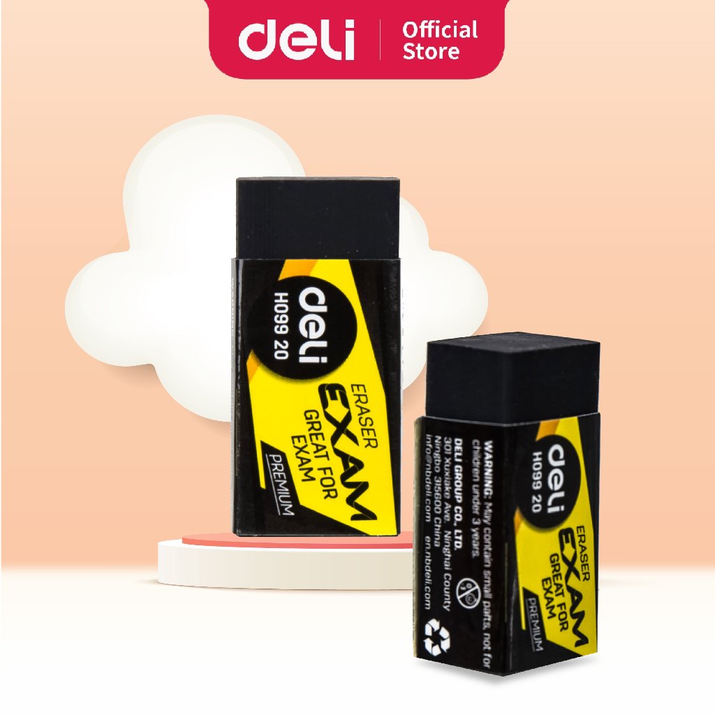 Deli Pencil Eraser 2B Soft For Comfortable Use Environmentally Friendly ...