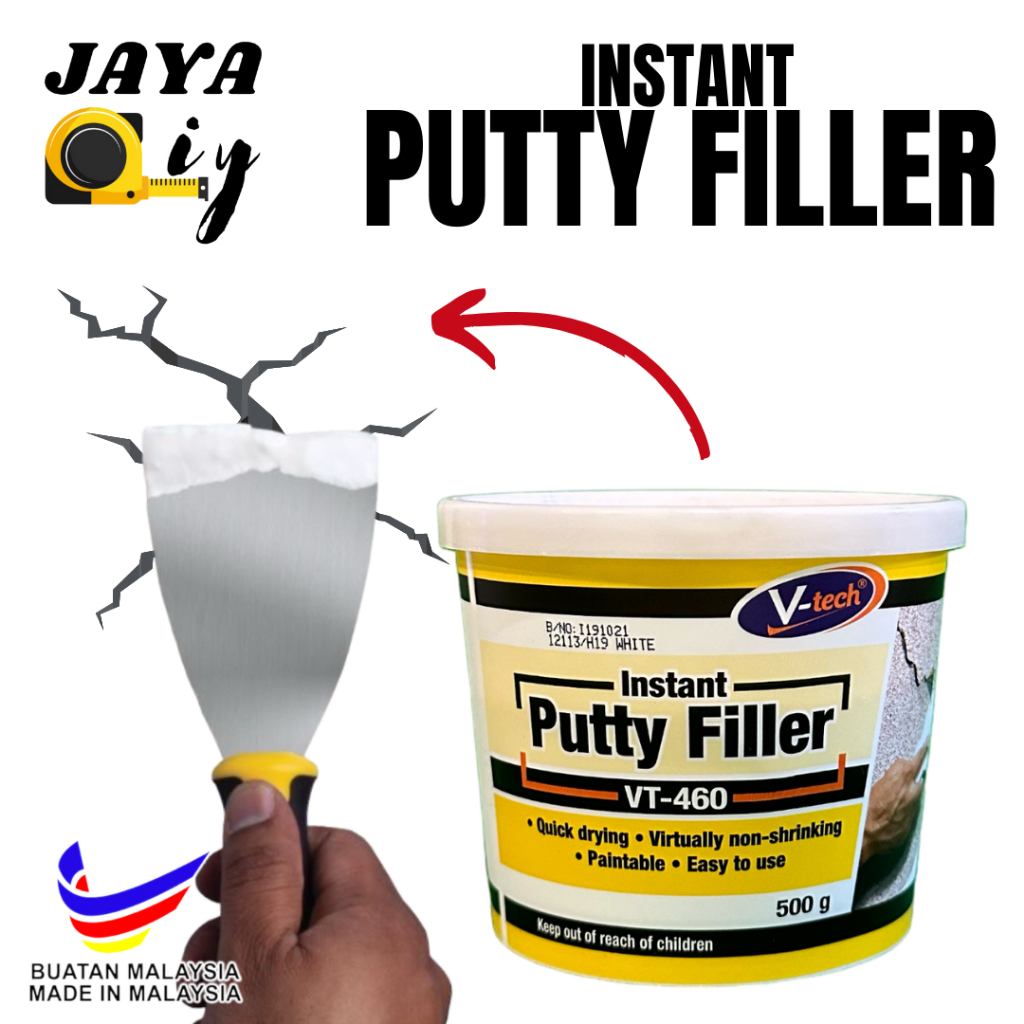 ORIGINAL V-Tech Instant Putty Filler Wall Filler (500 Gram) - local ...
