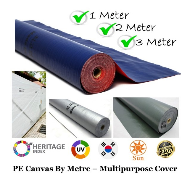 Canvas By Metre PE Tarpaulin Blue Orange OD Lorry Canvas Heavy Duty ...
