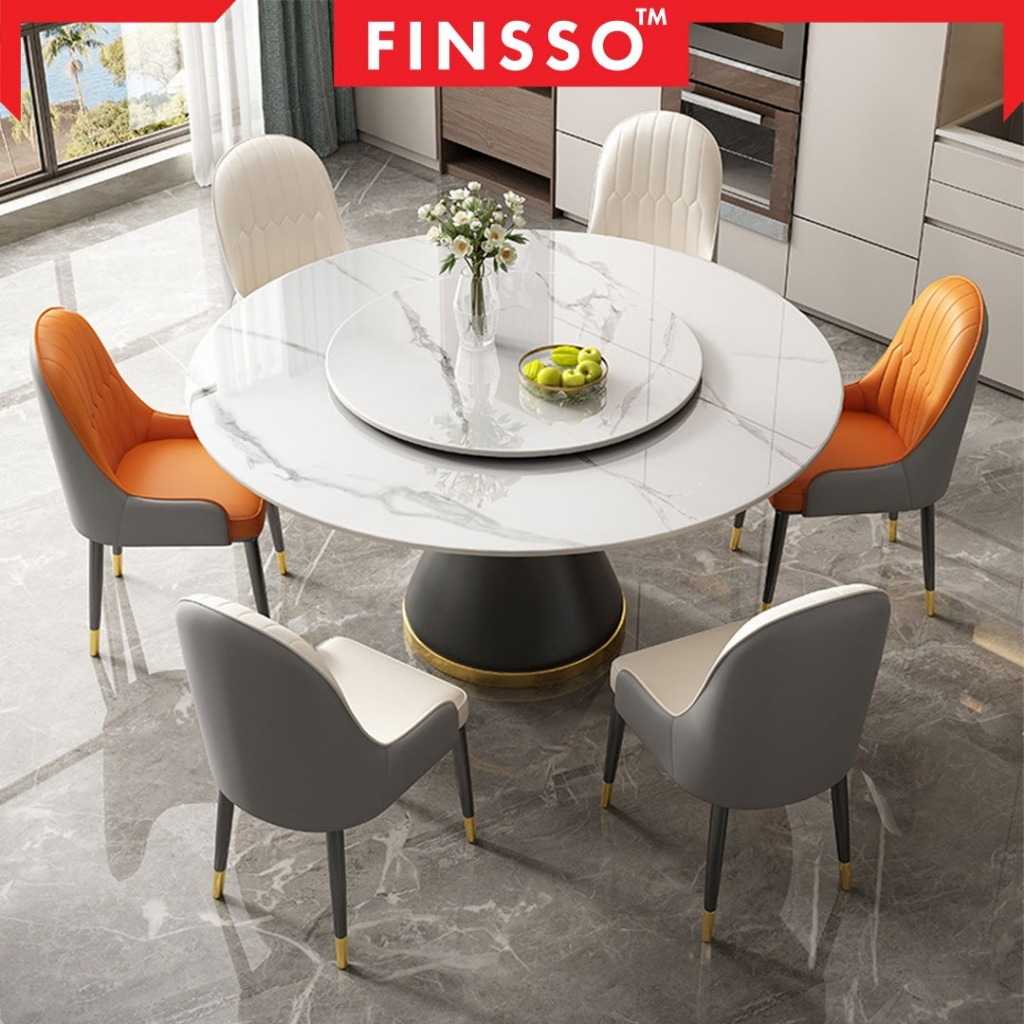 Finsso New Sampai : Logan Marble Sintered Stone dining table meja makan ...