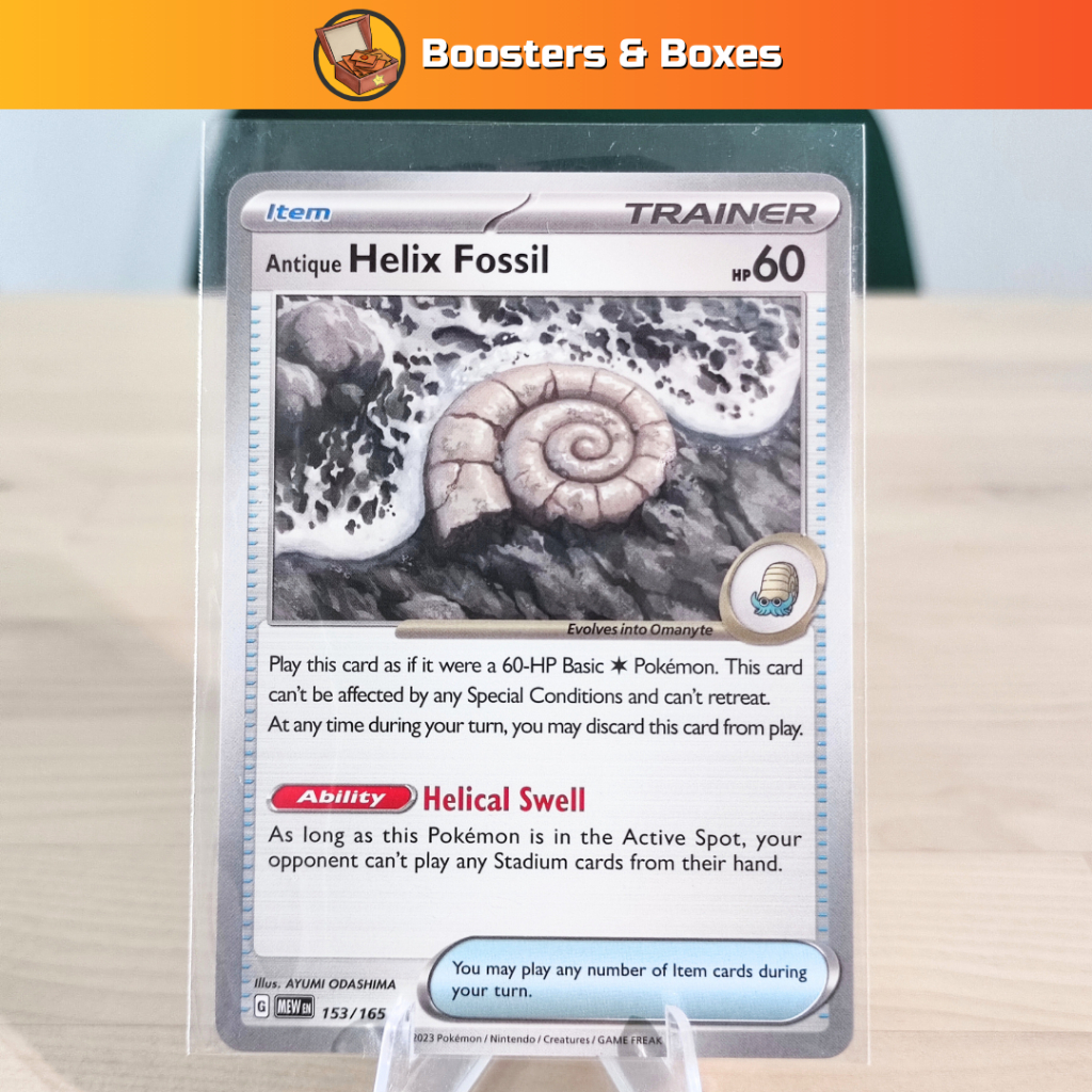 Antique Helix Fossil (153/165) [Scarlet & Violet 151] | Shopee Malaysia