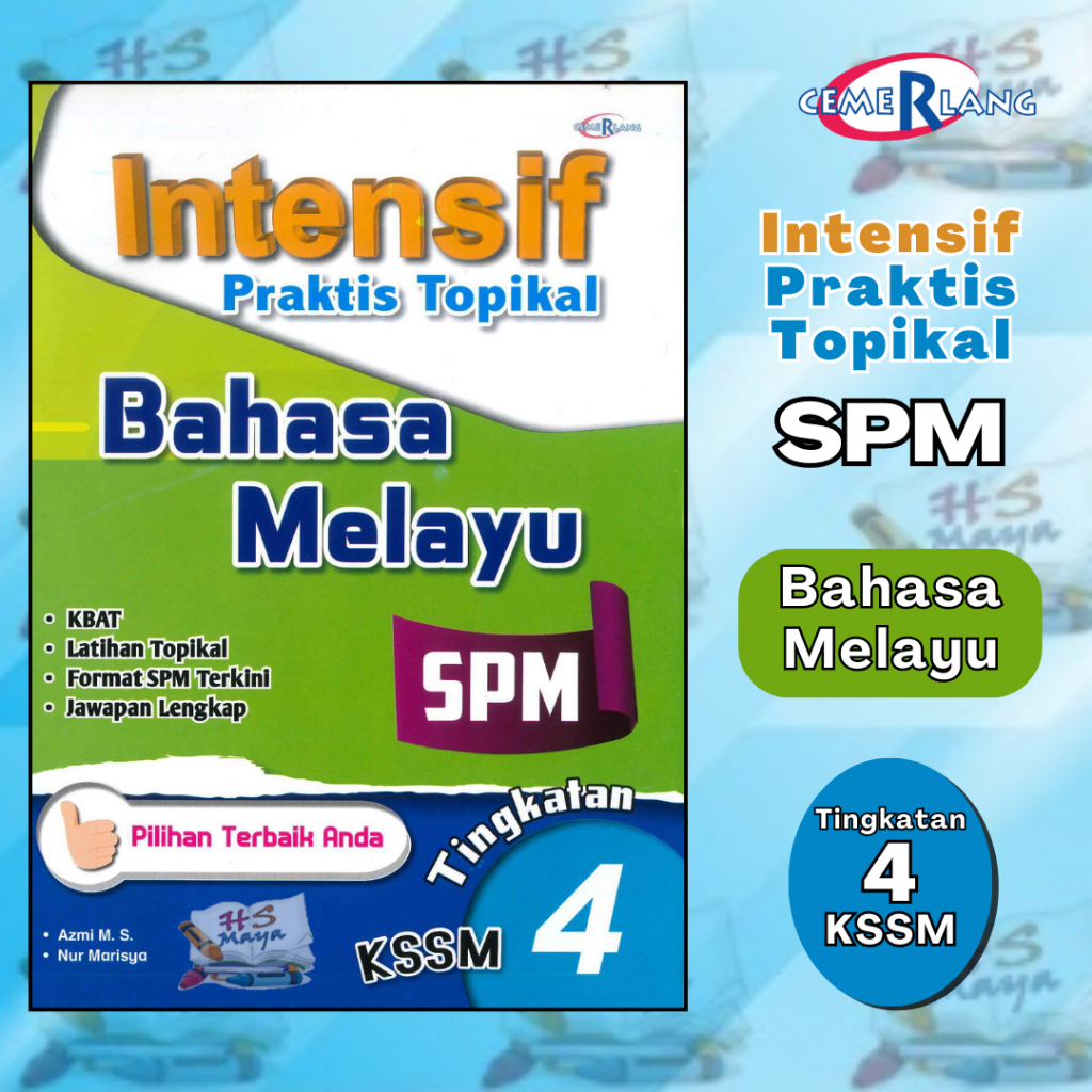 [Buku Latihan] INTENSIF PRAKTIS TOPIKAL SPM BAHASA MELAYU TINGKATAN 4 KSSM (2024) [CEMERLANG PUB ...