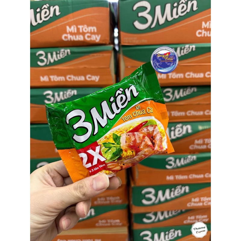Mi 3 Mien Chua Cay Instant Noodle 1Box (30 Pack x 65g) | Shopee Malaysia