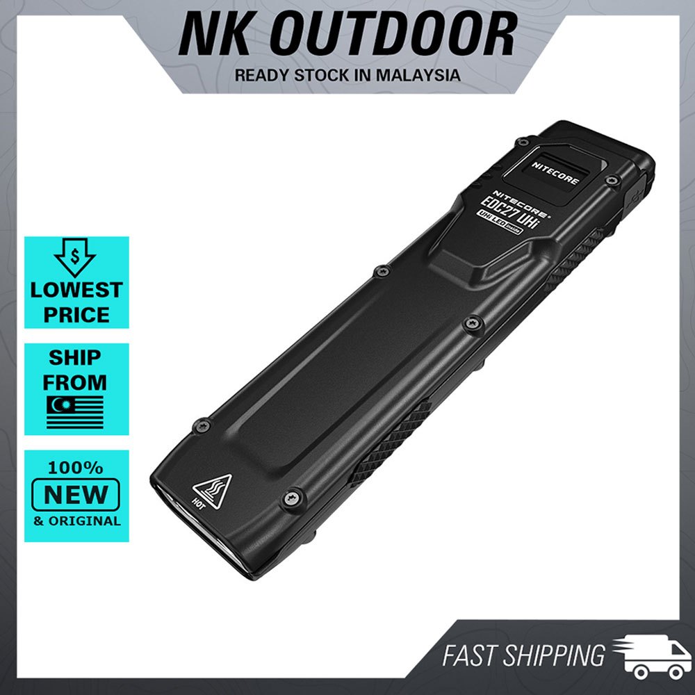 Nitecore EDC27 UHi Ultra Slim Rechargeable Flashlight (3100 Lumens) | Shopee Malaysia