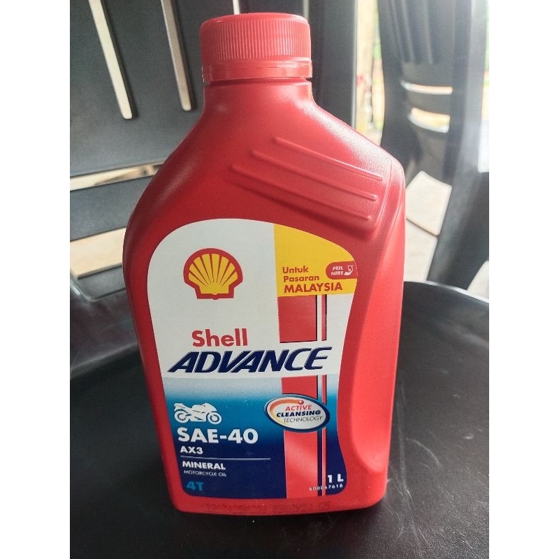 🔥SHELL ADVANCE SAE-40 AX3 MOTORCYCLE OIL 4T🔥 | Shopee Malaysia