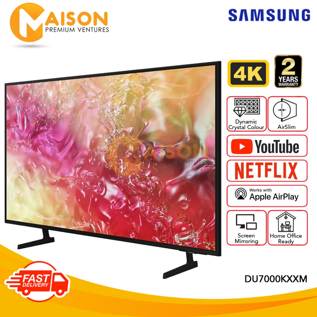 Samsung 43" 4K UHD Smart TV UA43DU7000KXXM | Shopee Malaysia