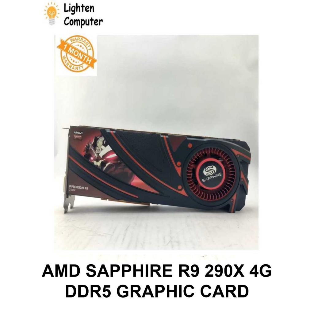 【USED】 AMD Sapphire R9 290X 4G DDR5 GRAPHIC CARD | 8+6PIN | R9 | 290X ...