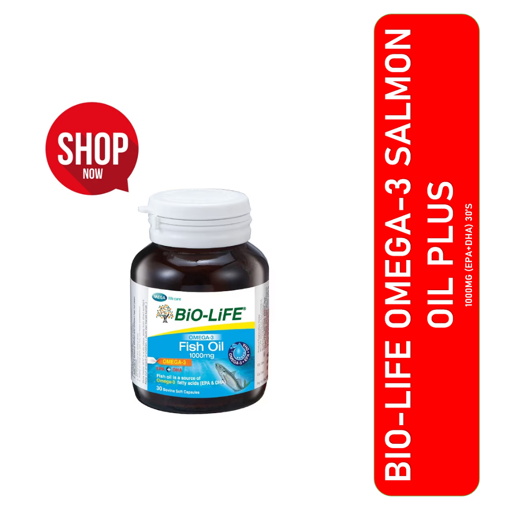 BIO-LIFE OMEGA-3 SALMON OIL PLUS 1000MG (EPA+DHA) 30'S EXP : 2026 ...