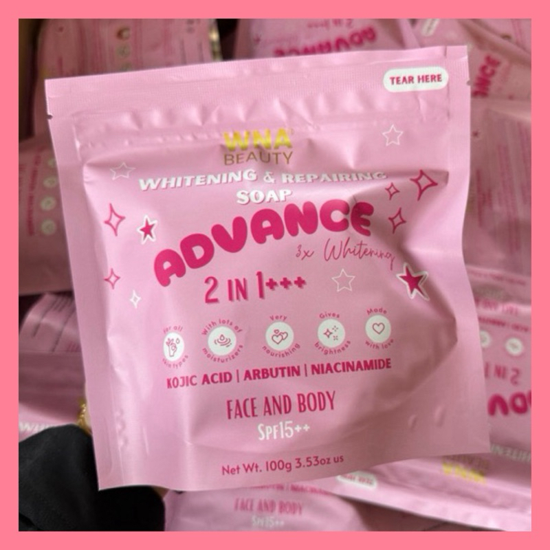 𝐖𝐍𝐀 WHITENING & REPAIRING 𝐒𝐎𝐀𝐏 ADVANCE | 100G SPF15 + 2IN1 💯𝗢𝗥𝗜𝗚𝗜𝗡𝗔𝗟 ...
