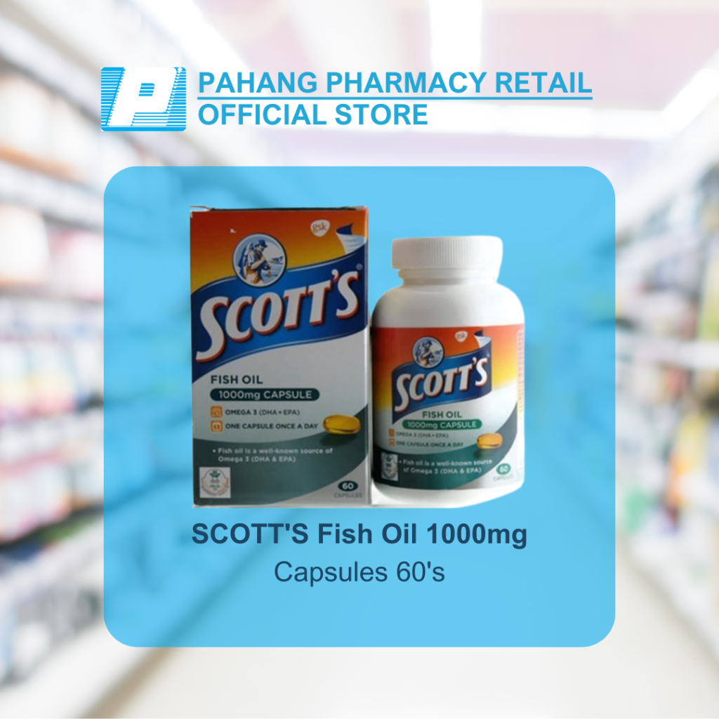 SCOTT'S Fish Oil 1000mg Capsules 60's | Shopee Malaysia