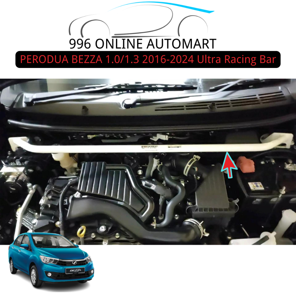 PERODUA BEZZA 1.0/1.3 2016 - 2022 ULTRA RACING SAFETY BAR FRONT STRUT ...