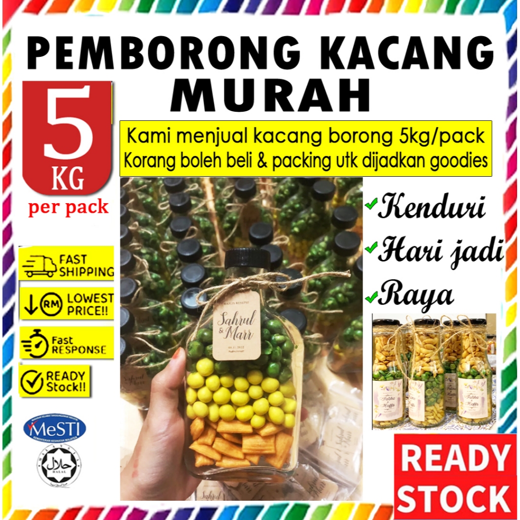 5 KG 💥 PEMBORONG KACANG 💥shantong kuning botak tomyam sepat hijau ...