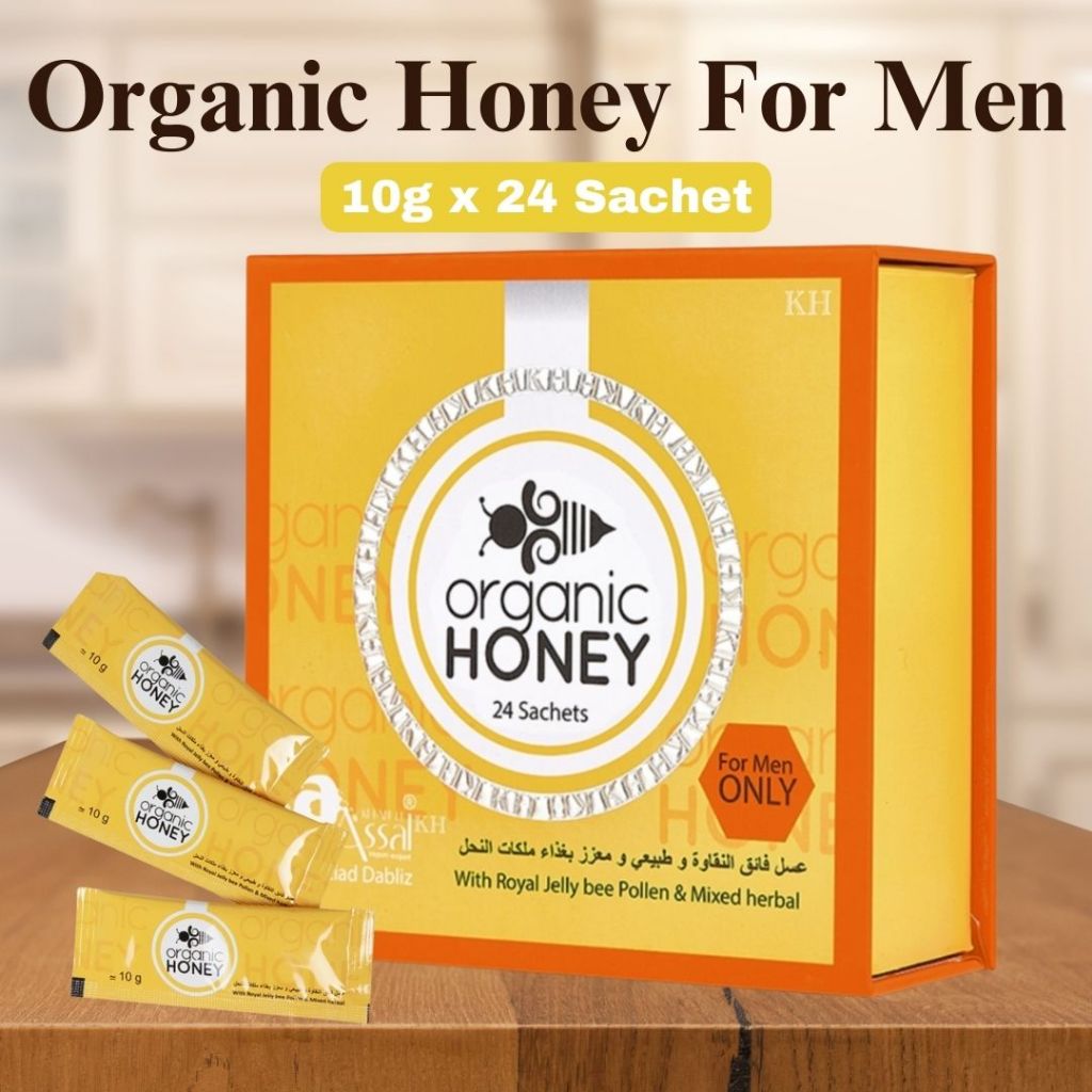 Organic Honey For Men(Original) 10g x 24 Sachets | Shopee Malaysia