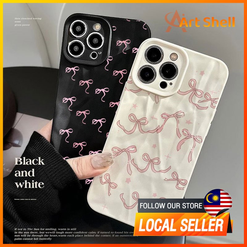 Compatible for iphone 16 14 Pro 12 13 15 11 Pro Max Ribbon bow Casing 7 ...