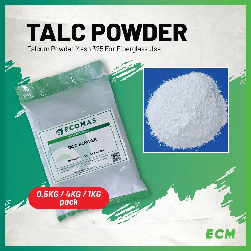 READY STOCK! TALC POWDER TALCUM POWDER MESH 325 FOR FIBERGLASS USE ...