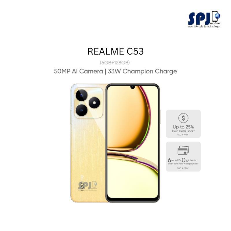 Realme C53 6GB Ram + 6GB Extended Ram 128GB Rom 33W 5000mAh Battery 50MP Camera | Shopee Malaysia