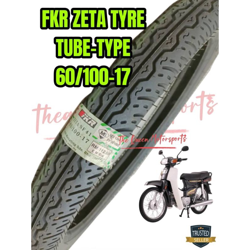 FKR TYRE FKR ZETA 60/100-17,70/90-17,HT100 275-17 FKR (TAHUN 2024) TAYAR BUNGA SPEC ASAL MOTOR ...