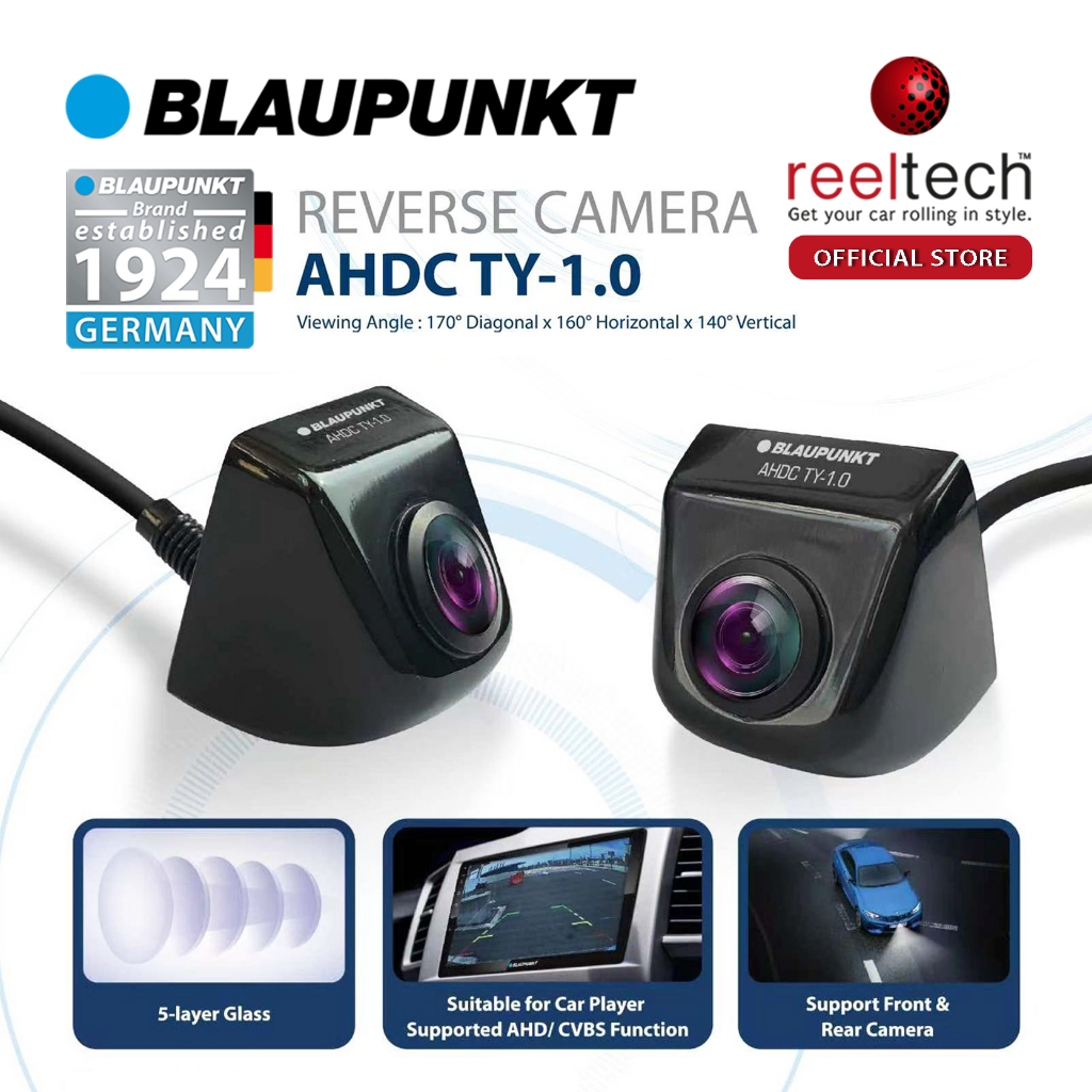 Blaupunkt AHDC TY-1.0 Toyota Front & Reverse Camera Viewing Angle 170 ...