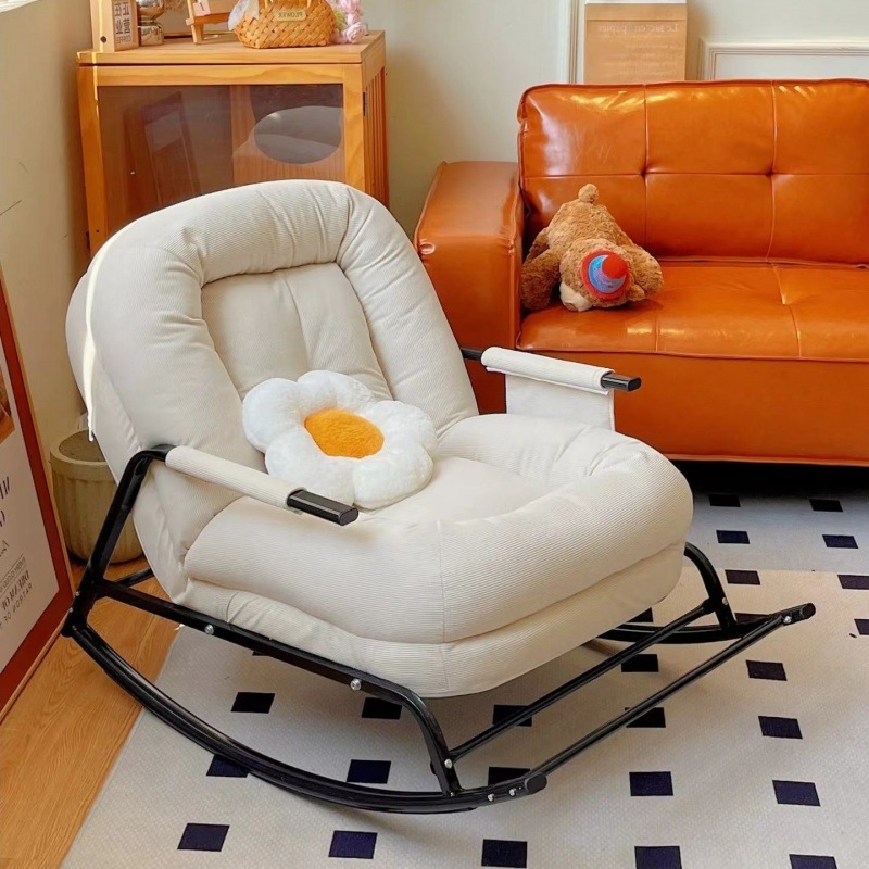 Modern Recliner Chair Rocking Chair, Comfortable Upholstered Rocking ...