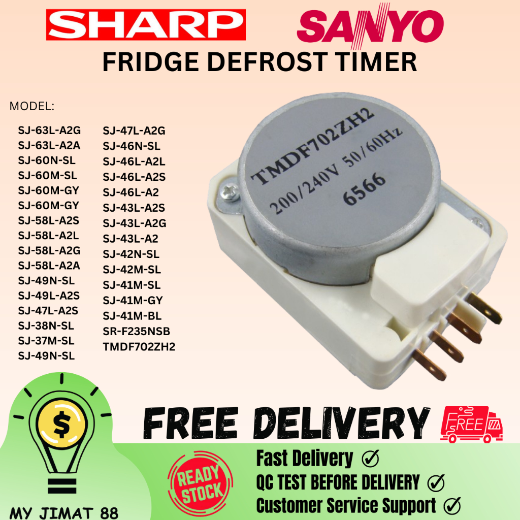 SHARP FRIDGE DEFROST TIMER TMDF702ZH2 | Shopee Malaysia