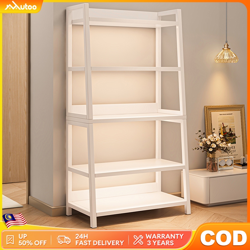 ️5 Tier Rack Shelves Kitchen Rack Bookshelf Storage Ladder Home Living ...