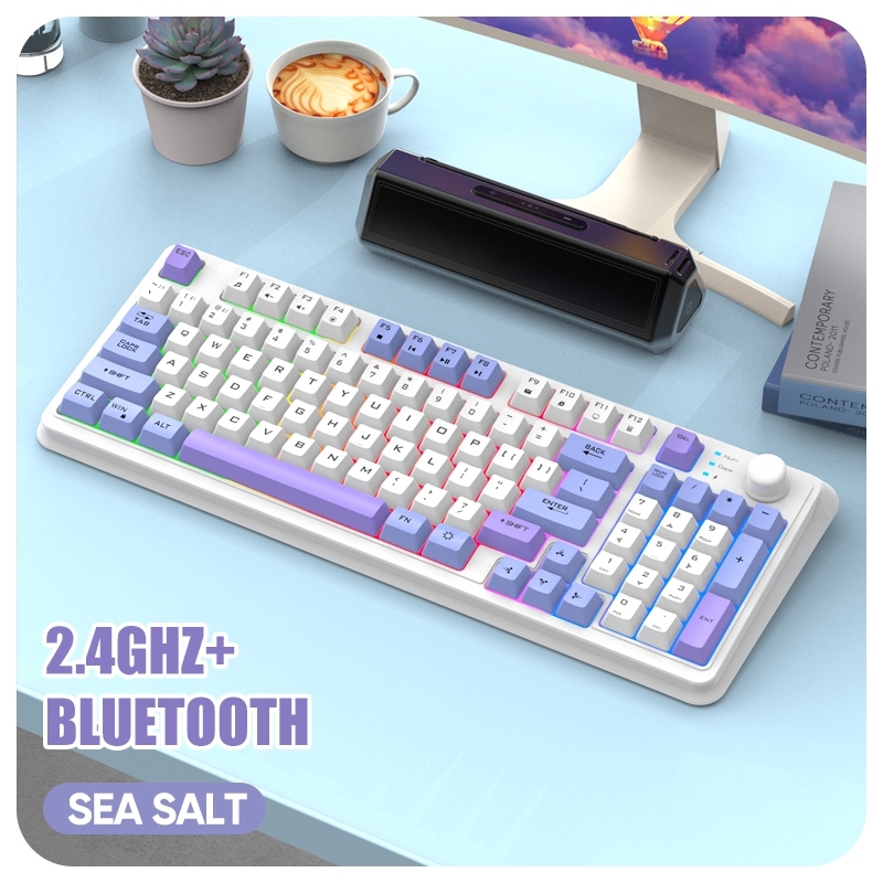 [Local Stock]RGB Wired Keyboard 94 Keys with Volume Knob Gaming ...
