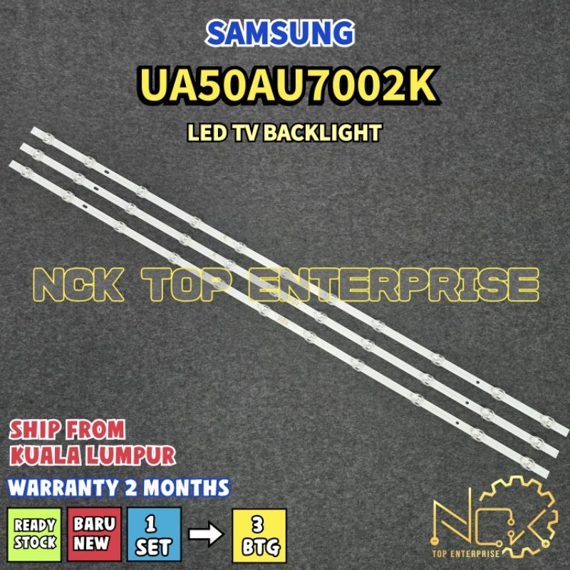 SAMSUNG UA50AU7002K TV LED BACKLIGHT BARU READY STOCK UA50AU7002 ...