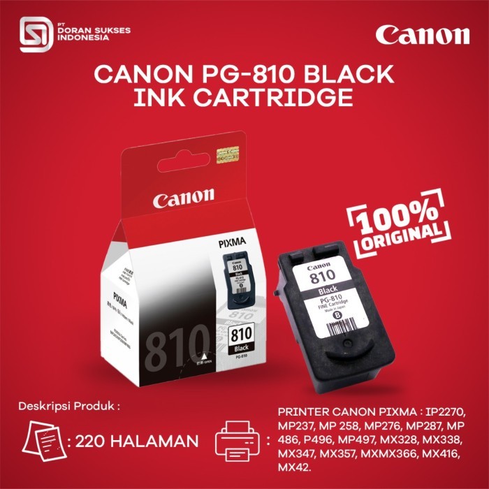 ORIGINAL CANON PG810 & PG811 INK CARTRIDGE. FOR PRINTER IP2770 MP287 ...