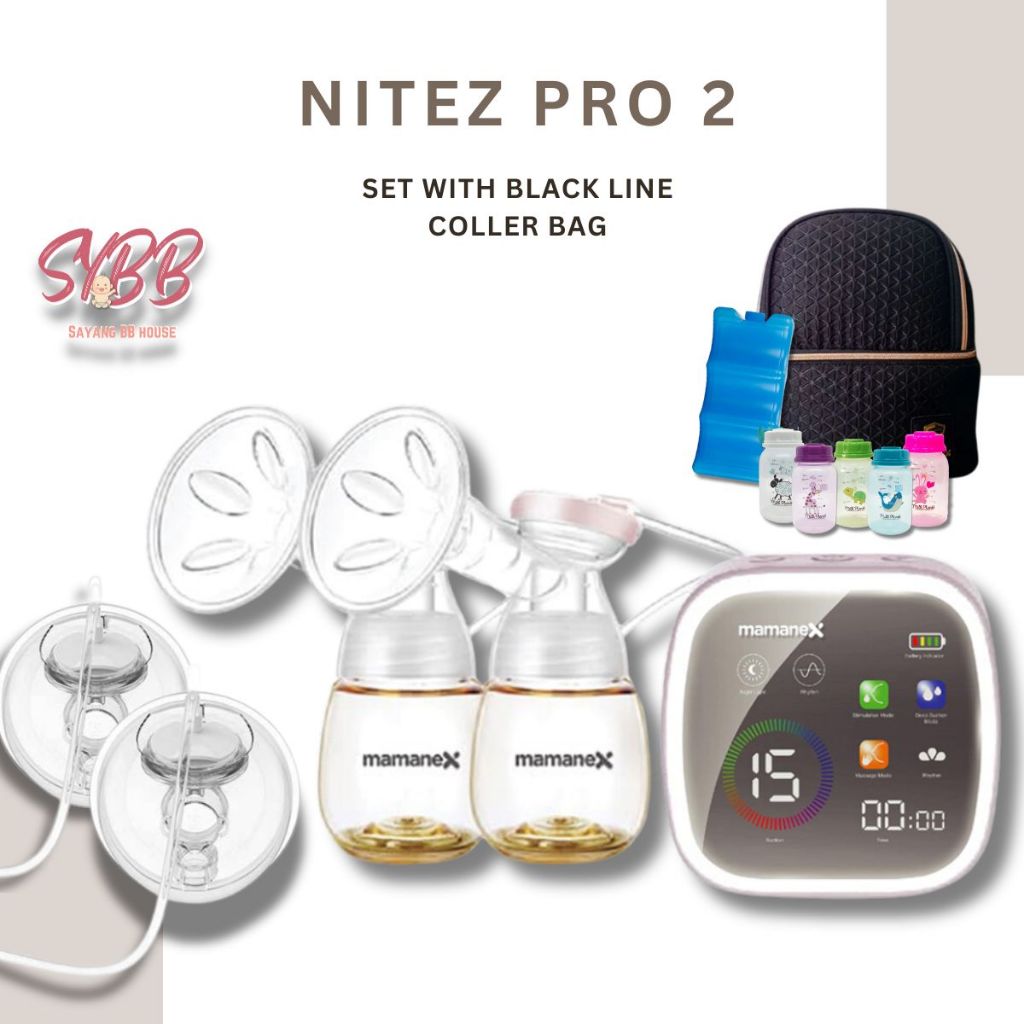 (UPGRADED) Mamanex Nitez Pro II Electric Double Breast Pump - 2 Years ...