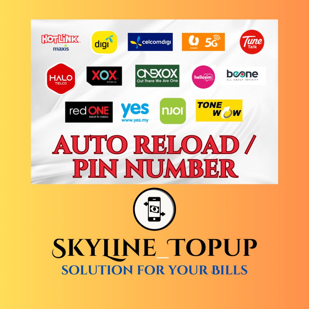 (FAST!!!) MOBILE TOPUP - PREPAID RELOAD (Auto Reload / Pin Number) | Shopee Malaysia