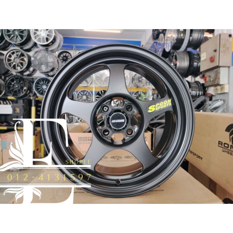 NEW SPORT RIM 15 INCH SPOON RM880 1SET 4PC MYVI CITY VIOS (KENA ODEL ...