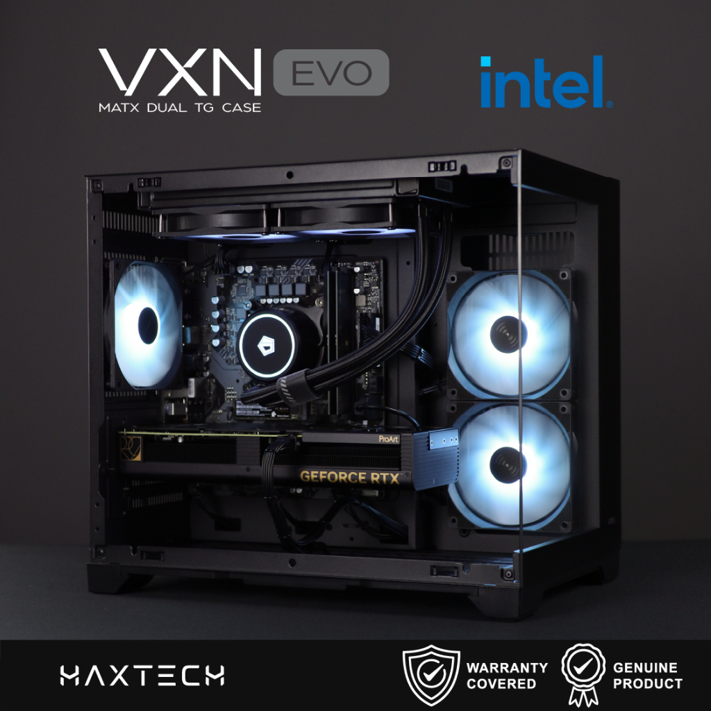 [ TECWARE VXN EVO - BLACK ] GAMING PC PACKAGE | INTEL | 4060/4060Ti ...