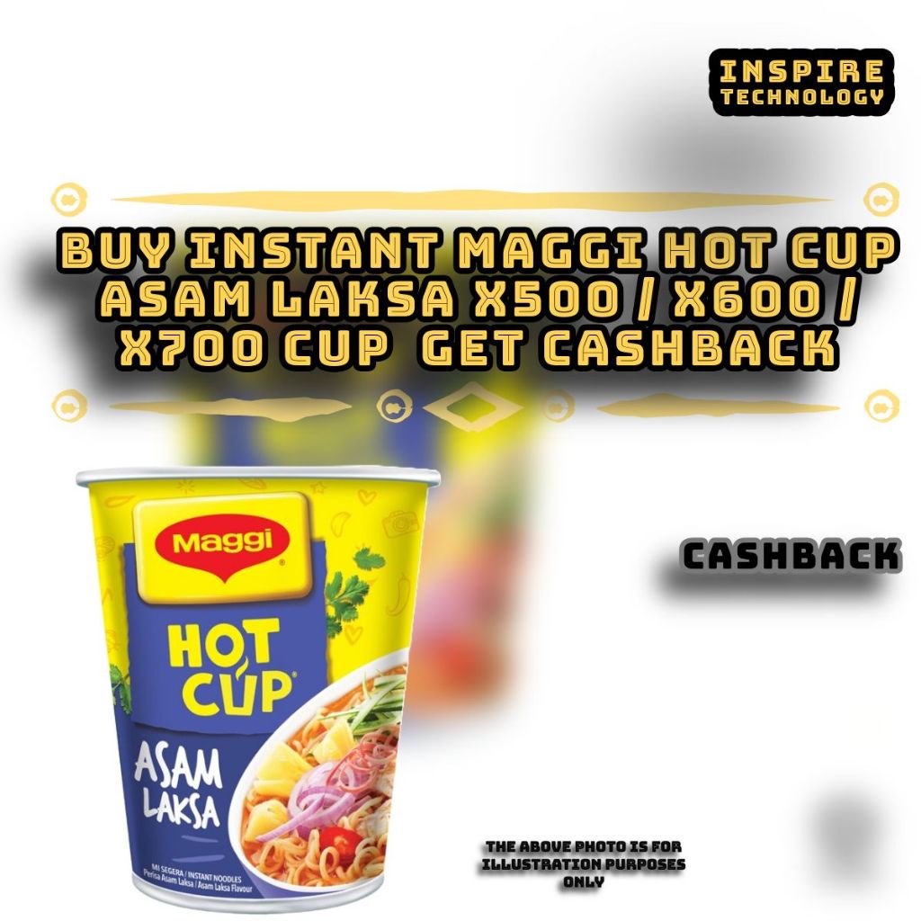 Buy Instant Noodles MAGGI Hot Cup Get CashBack - Sup Laksa (x500 Cup ...