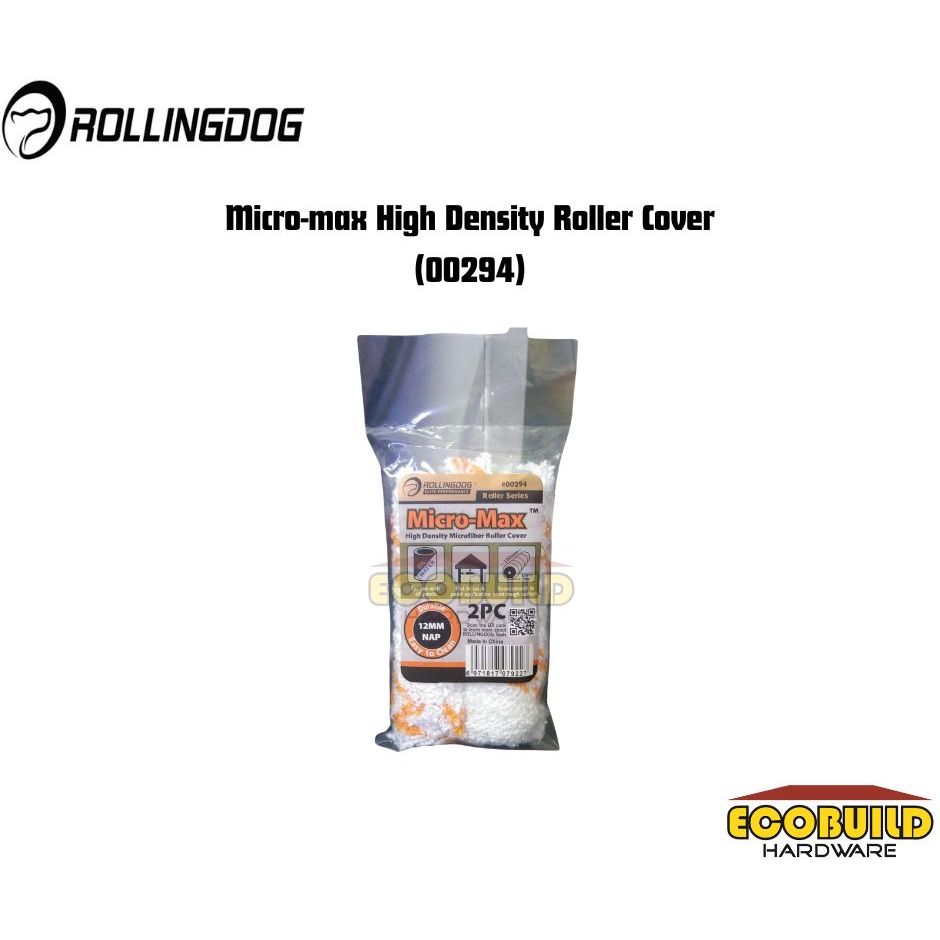 ROLLINGDOG HIGH DENSITY MICROFIBER ROLLER COVER 4" - 2PCS (00294 ...